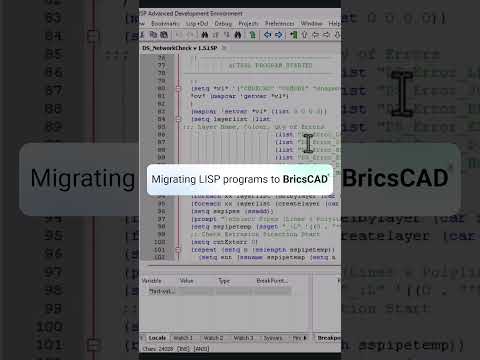 Migrating #LISP Programs to BricsCAD