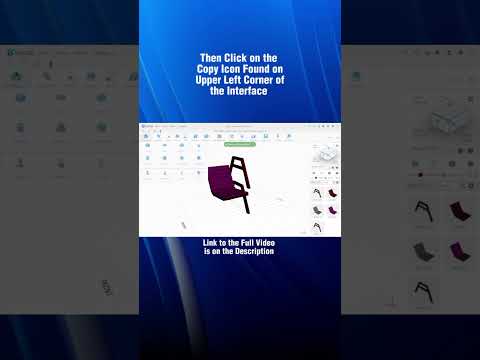 How to Make a Copy of an Object in SelfCAD