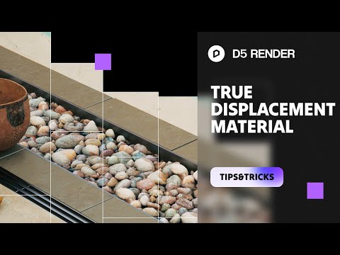 Create true displacement material in 3 steps! One-click tricks to fix