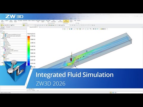 Integrated Fluid Simulation | ZW3D 2026 Official