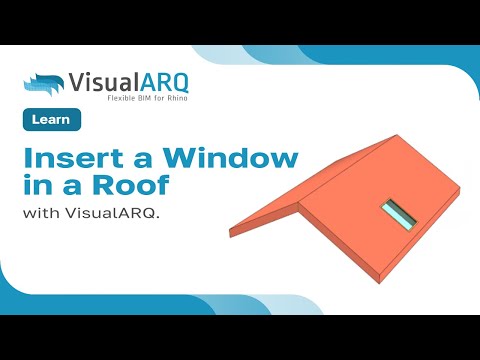 Insert a Window in a Roof with VisualARQ