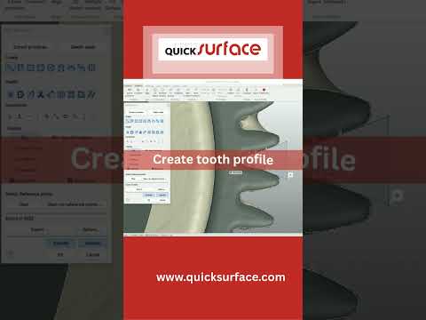 How to Reverse Engineering a Gear with QUICKSURFACE