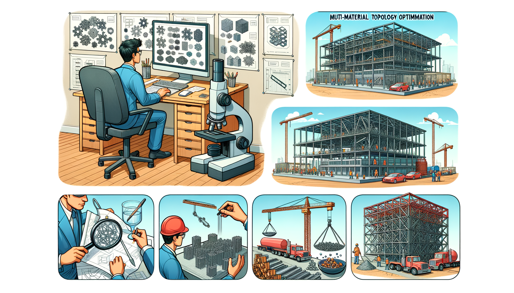 Advancing Structural Design Exploring Multi Material Topology Optimiz