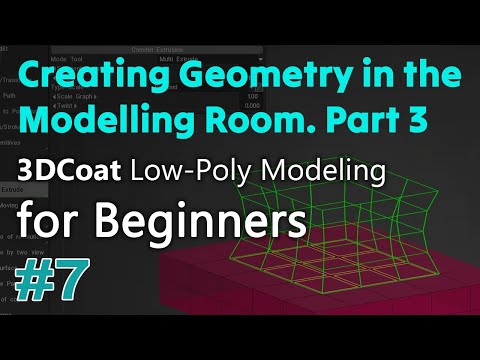 3DCoat Low-Poly Modeling for Beginners #.7 Creating Geometry in the Mo