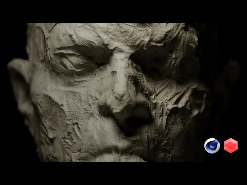 C4D Clay Face Render in 15 Minutes Using Studio and Redshift | Greysca