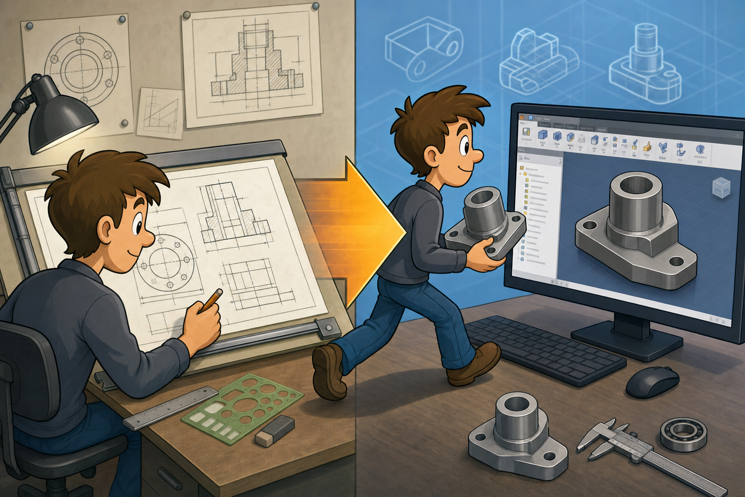 Design Software History: Autodesk Inventor and the Shift from AutoCAD