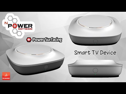 TV Device Product | Power Surfacing - SolidWorks