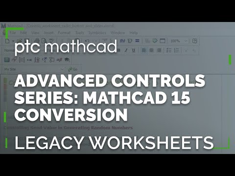 Converting Advanced Controls from Legacy Mathcad | Mathcad Prime Advan