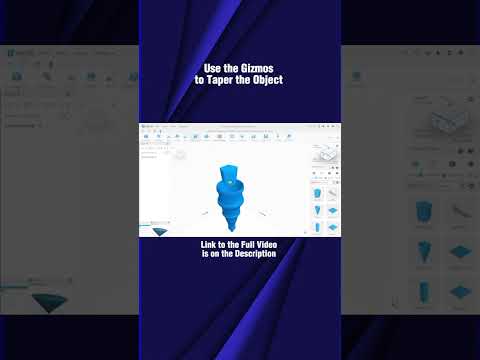 How to Use the Taper Tool While Modeling in SelfCAD