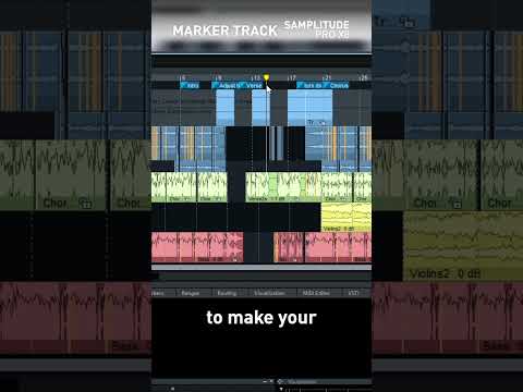 Samplitude Pro X: Marker Track explained #Samplitude #SamplitudeProX8