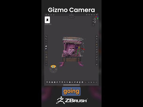 Gizmo camera location in ZBrush