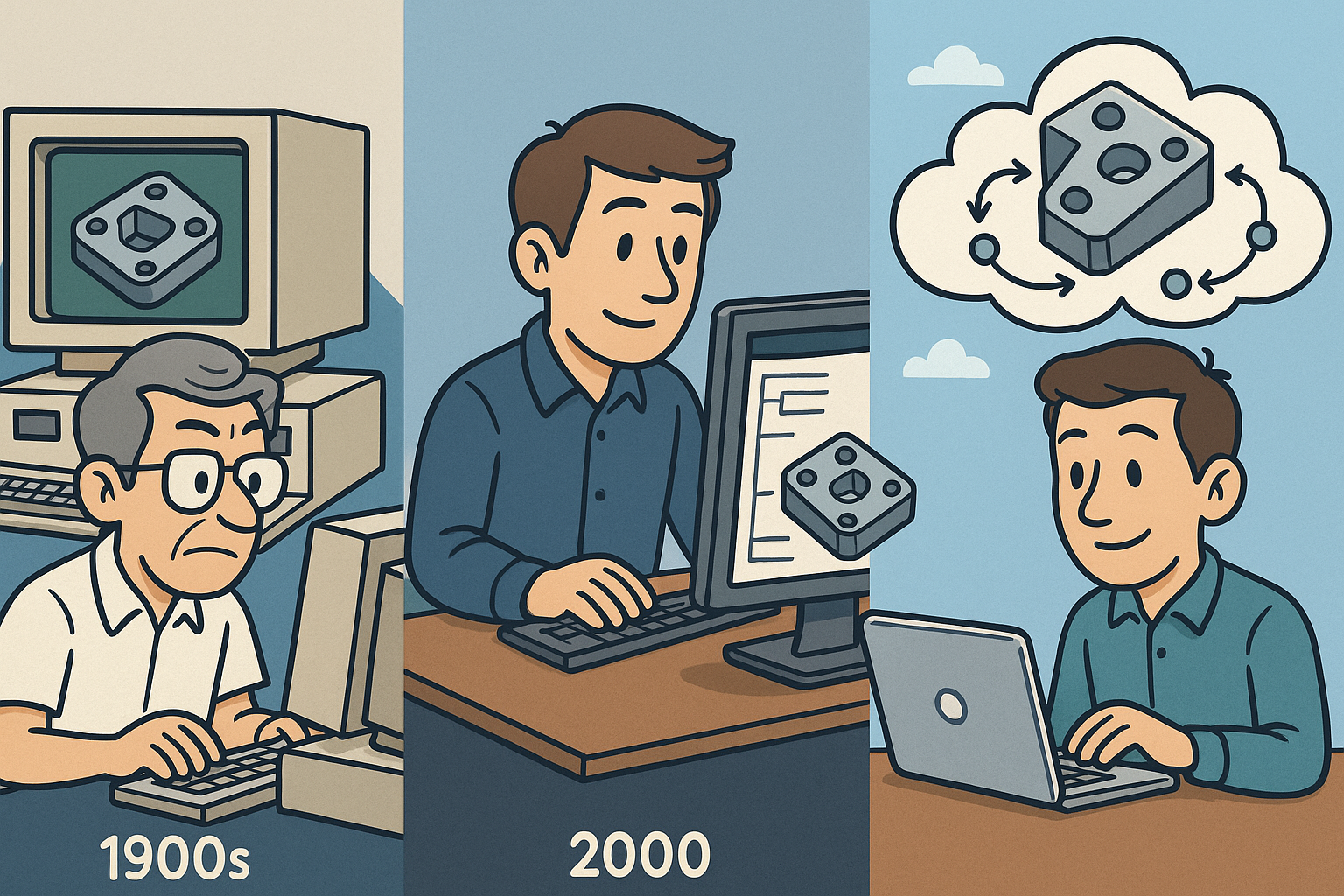 Design Software History: From Feature-Based Pioneers to Cloud-Native D