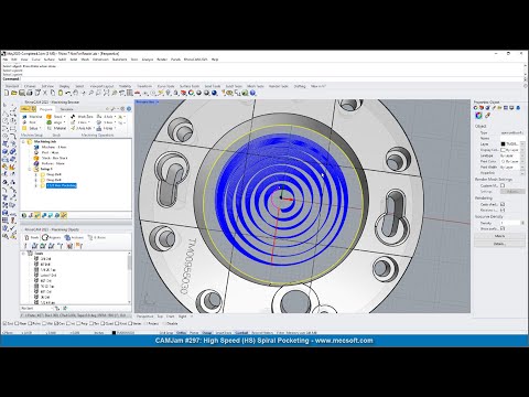 CAMJam #297: How to CAM Program High Speed Spiral Pockets