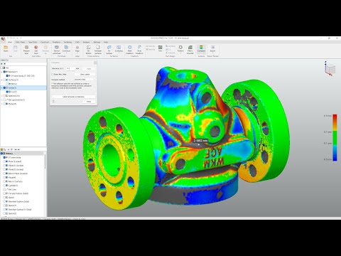 Compare scan data with CAD with QUICKSURFACE