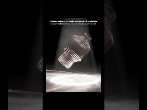 3D rendering caustics tips in KeyShot Studio #keyshot #3drender #indus