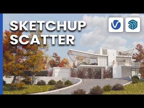 Effortlessly populate your scenes using the enhanced scatter tool in V