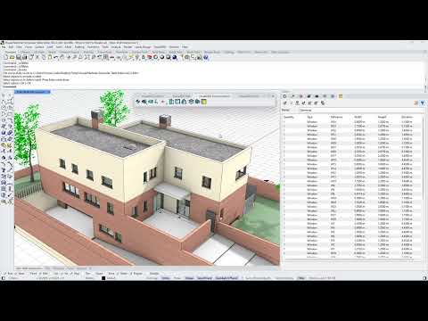 Quantity take-offs in Rhino with VisualARQ 3