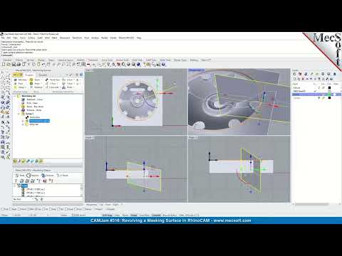 CAMJam #316: Revolving a CAM Masking Surface in RhinoCAM