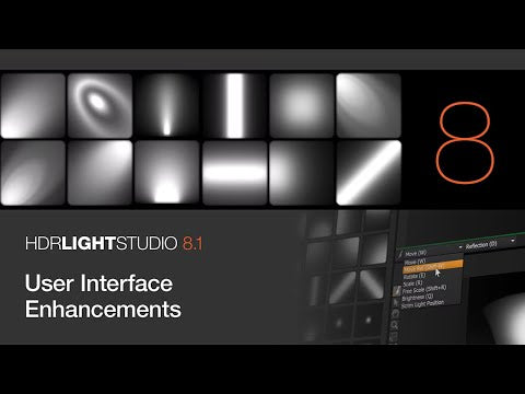 User Interface Enhancements in HDR Light Studio 8