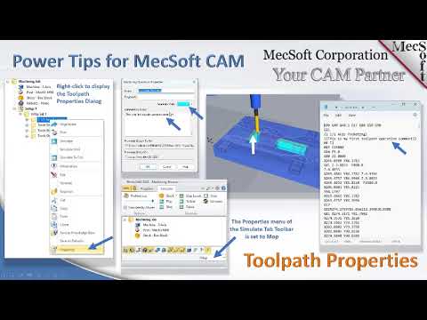 CAMJam #351: MecSoft CAM Operation Properties