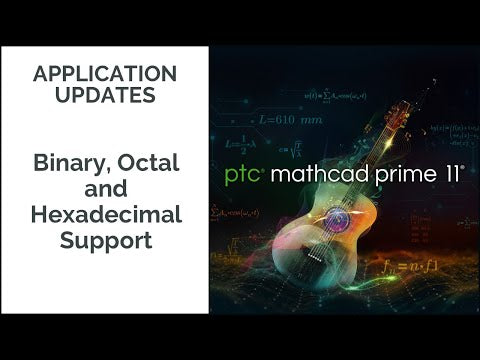 Binary, Octal, & Hexadecimal Support | Mathcad Prime 11