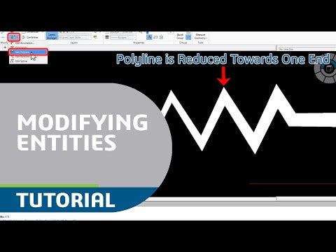 Modify Width of Polyline from Start to End Point from Toolbar