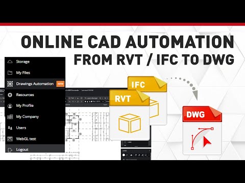 Online CAD Automation of 2D DWG Drawings from Revit & IFC with ARES Ku