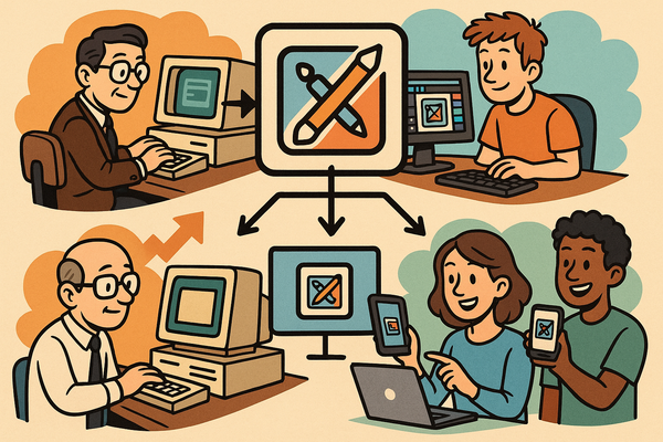 Design Software History: The Evolution and Impact of Cross-Platform De