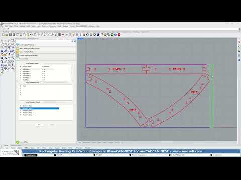 Rectangular Nesting Real World Example in RhinoCAM-NEST