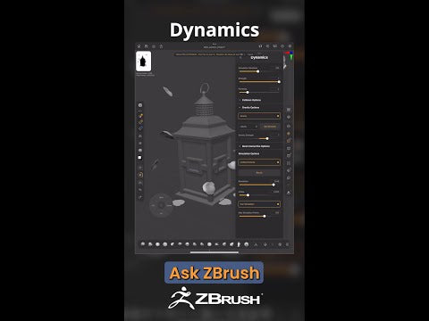 Enable Dynamics in ZBrush