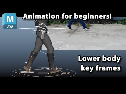 Animating your first walk cycle - Part 2: Keyframing the major leg pos