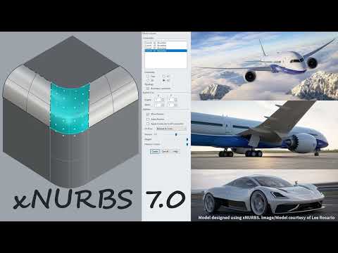 New functionalities for xNURBS plugin version 7
