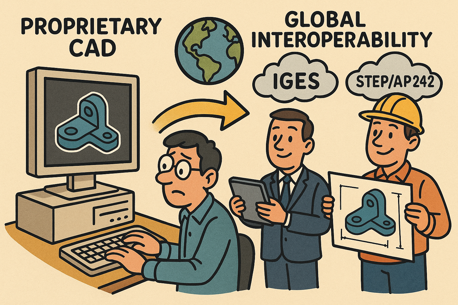Design Software History: From Proprietary CAD to Global Interoperabili
