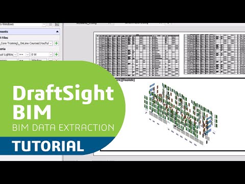 Beginners Guide to DraftSight BIM – Data Extraction
