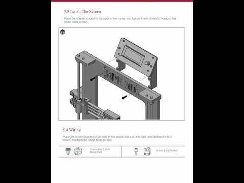 3D Interactive Digital Instructions for 3D Printer Assembly Example