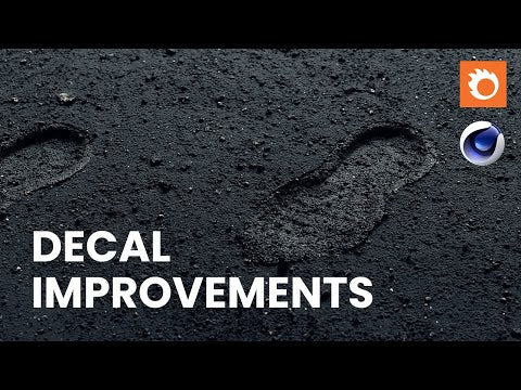 Decal Improvements in Cinema 4D
