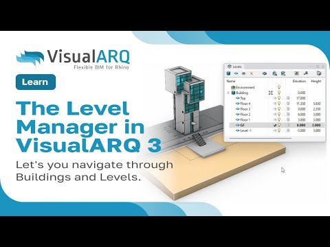 The Level Manager in VisualARQ 3
