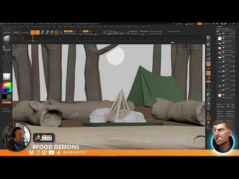 Food Demons with SMAARTIST – Stephen Anderson – ZBrush 2023