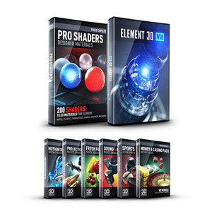 Video Copilot Element Studio Bundle (E3D, Motion Design Pack 1, Pro Sh